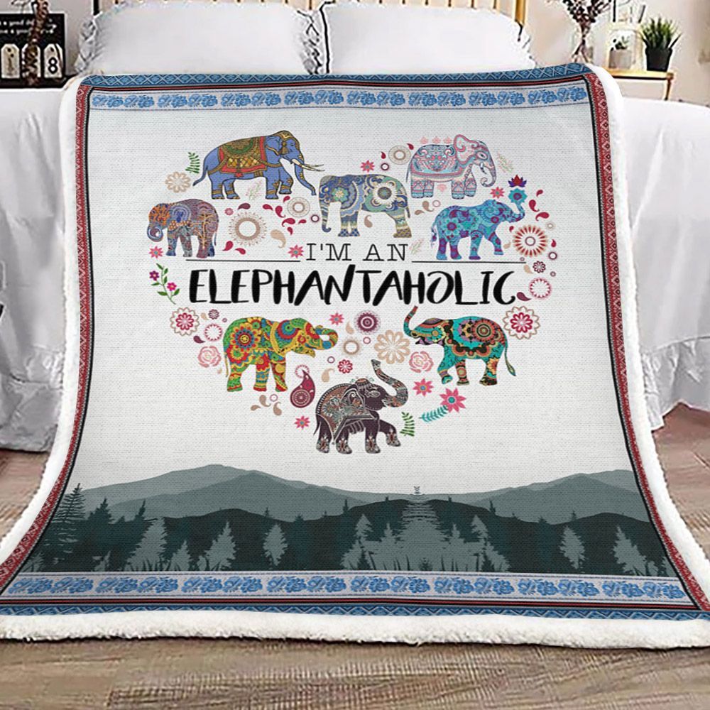 I Am An Elephant Fleece Blanket Sherpa Blanket - The Daisy Shop